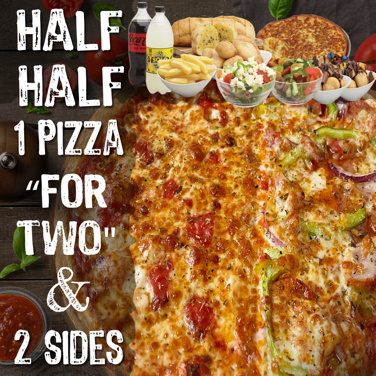 Build Your Perfect Half & Half Pizza Deal Delivered | Zonnies Pizza Pasta Parmas Templestowe