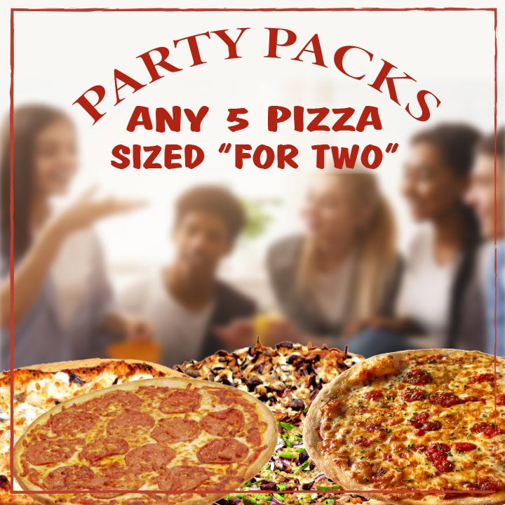 Party Pack - 5 Pizzas "For Two" From $92.90* | Zonnies